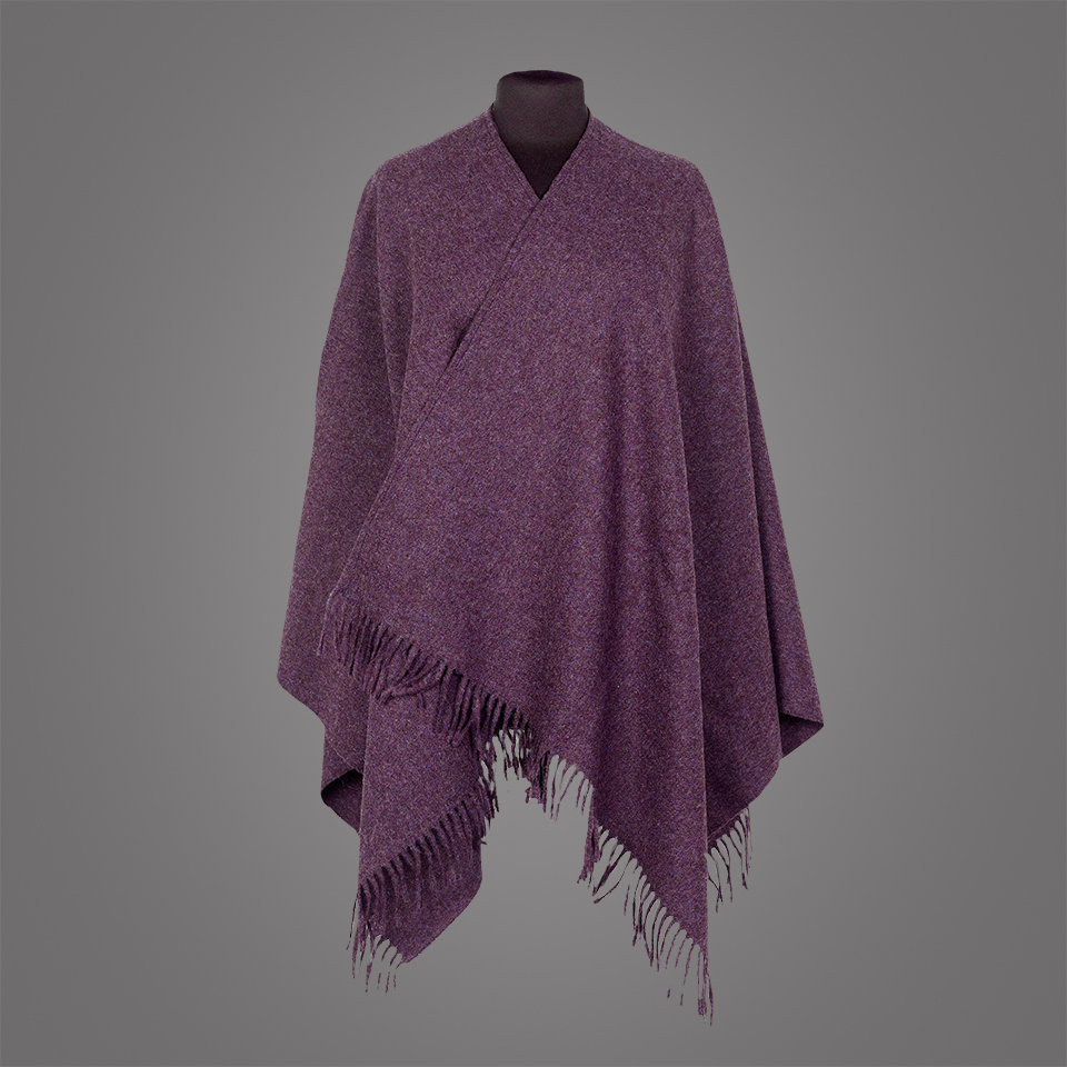 RUANA – PLAIN PURPLE – Scottish House